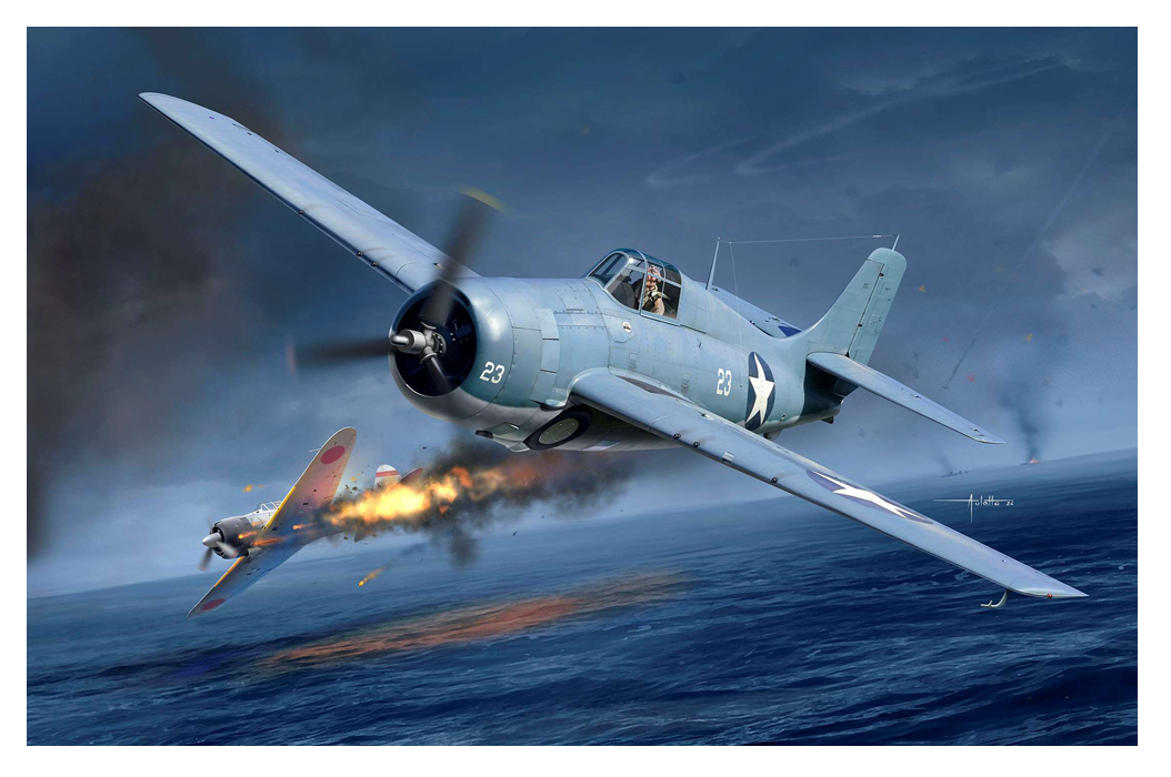Academy 12355. USN Grumman F4F-4 Wildcat "Battle of Midway". 1:48 Scal – Small Forge