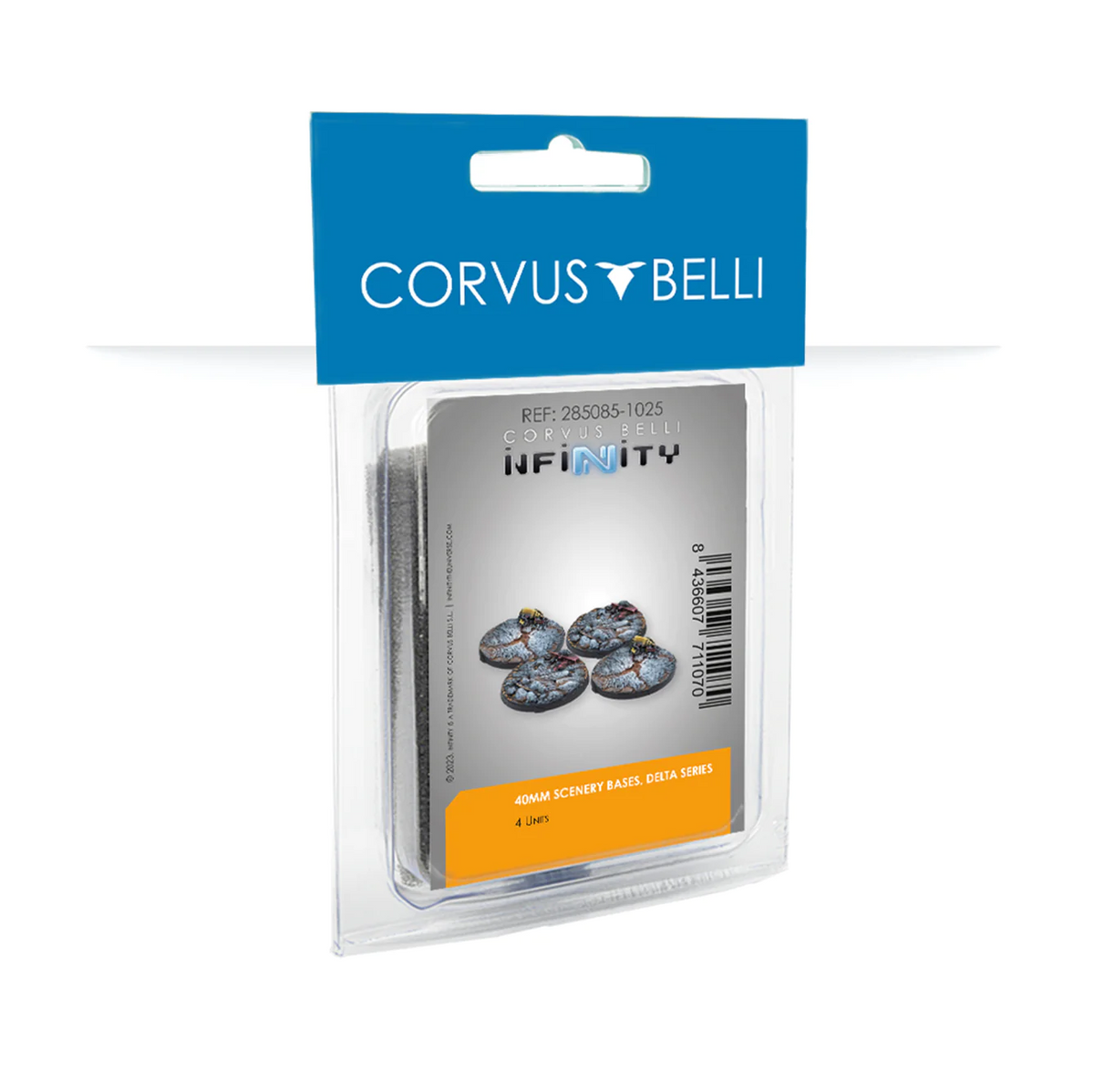 285085-1025. Infinity Delta Series 40mm Scenery Bases – Small Forge