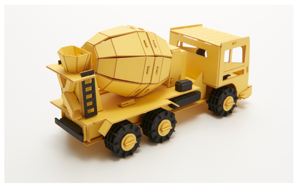 CC-K5, Mixer Car - Cement Mixer, Cars Craft Paper Model – Small Forge