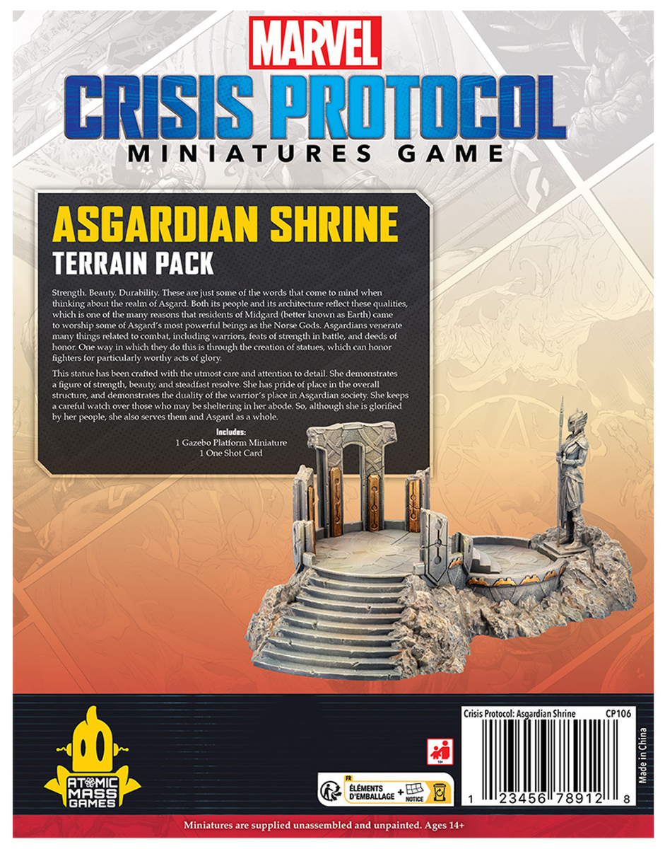 CP106 Marvel: Crisis Protocol Asgard Shrine Terrain Pack – Small Forge