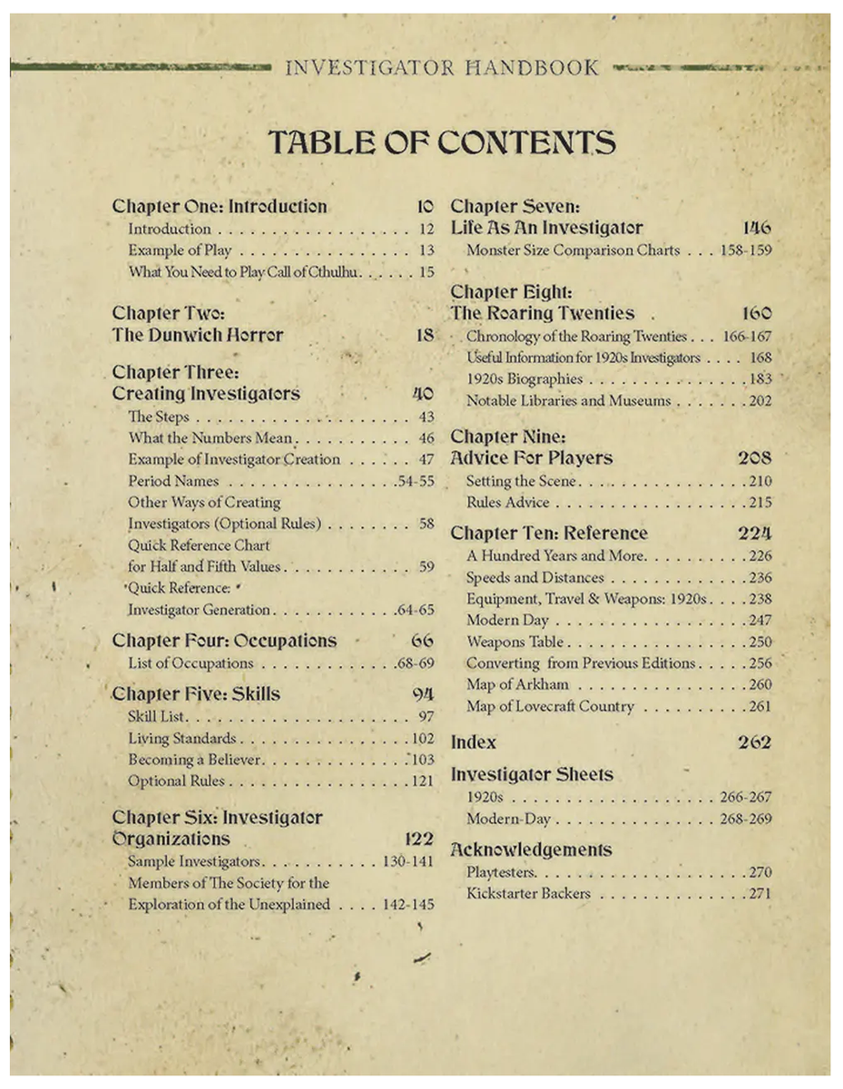 Call of Cthulhu RPG Investigator Handbook. 7th Edition – Small Forge