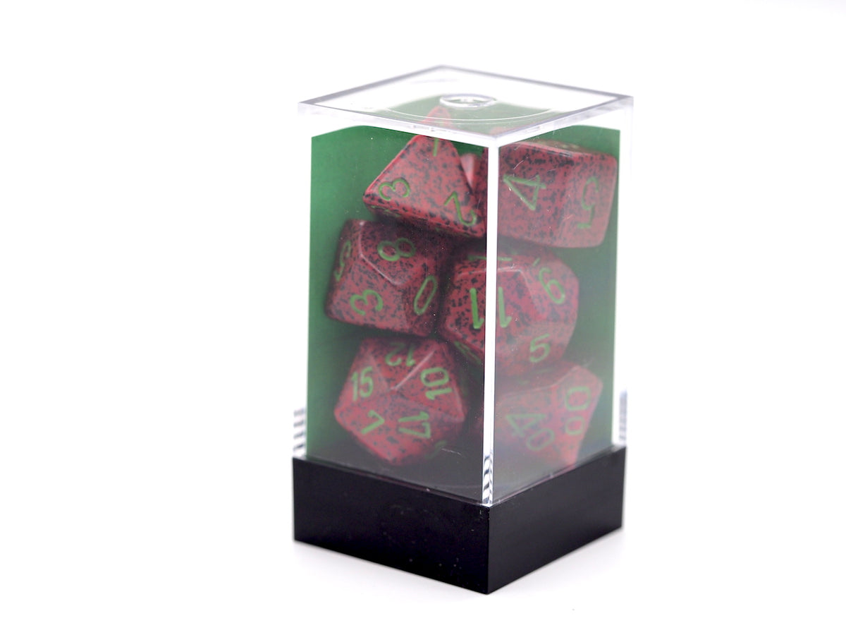 Chessex CHX25304 RPG Dice Set Speckled Strawberry 7 pc – Small Forge